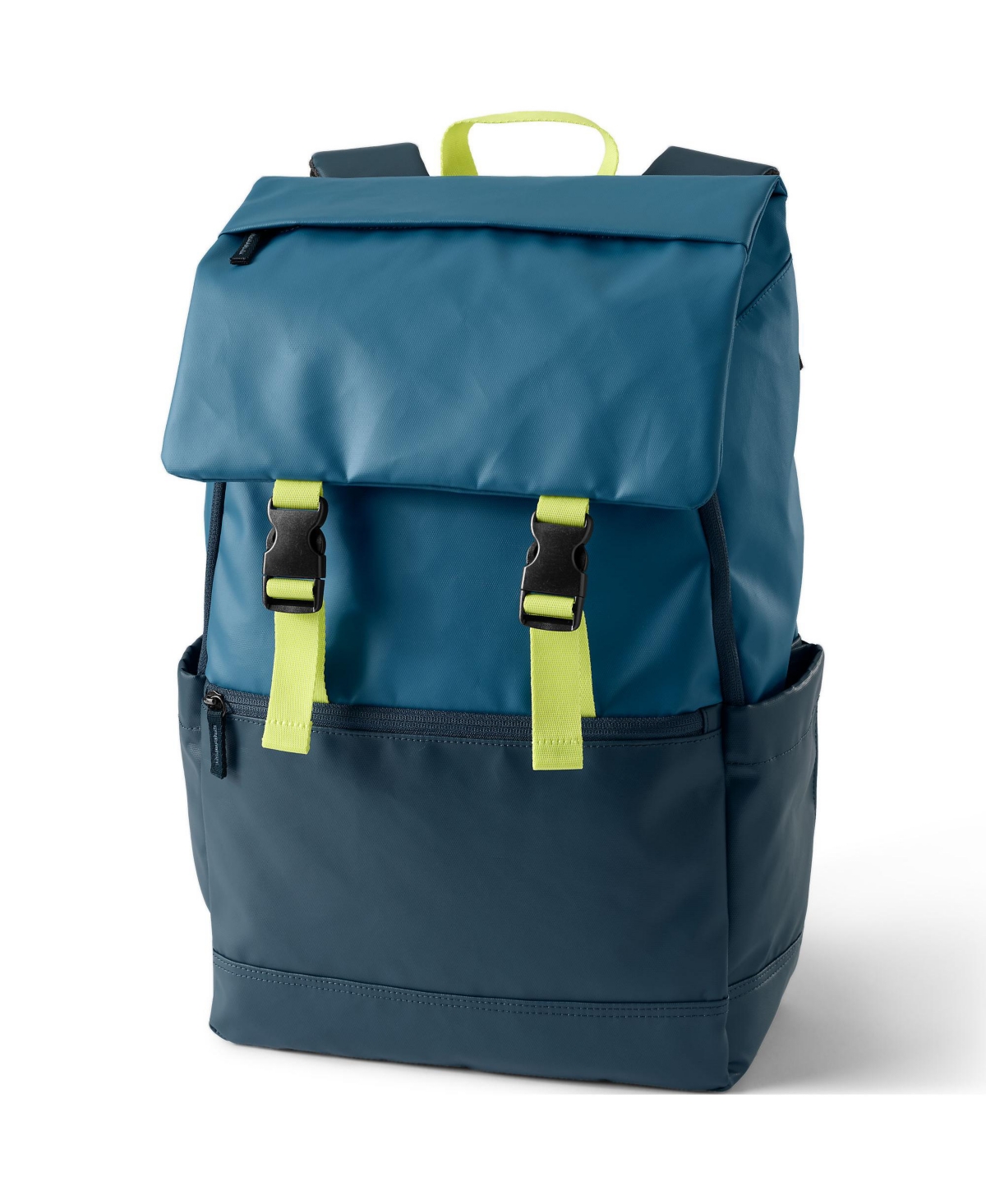 Click here for Lands End Kids Flap Front Backpack - Lunar blue co... prices