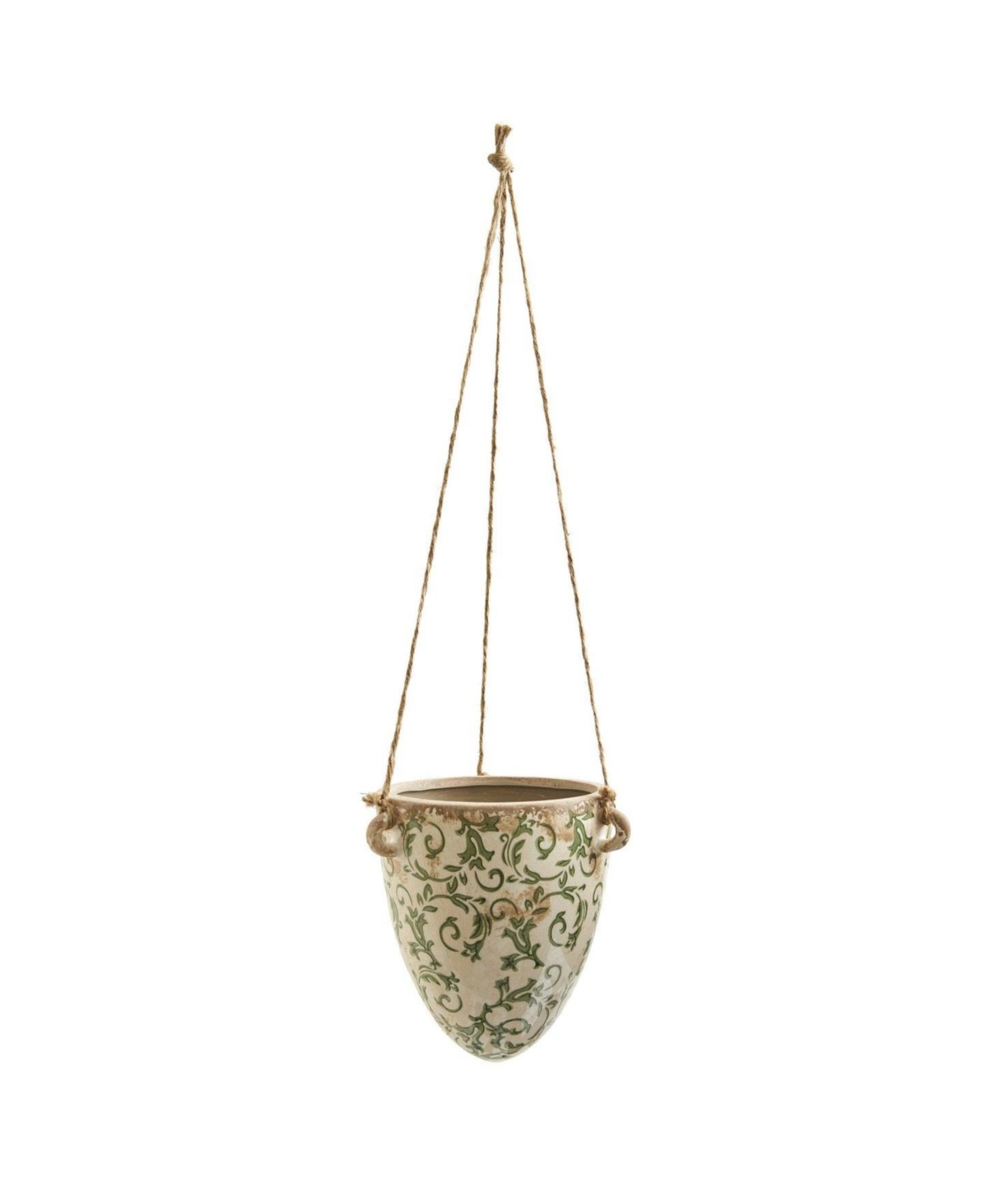 Click here for Slickblue 2 Tuscan Hanging Ceramic Scroll Planter... prices