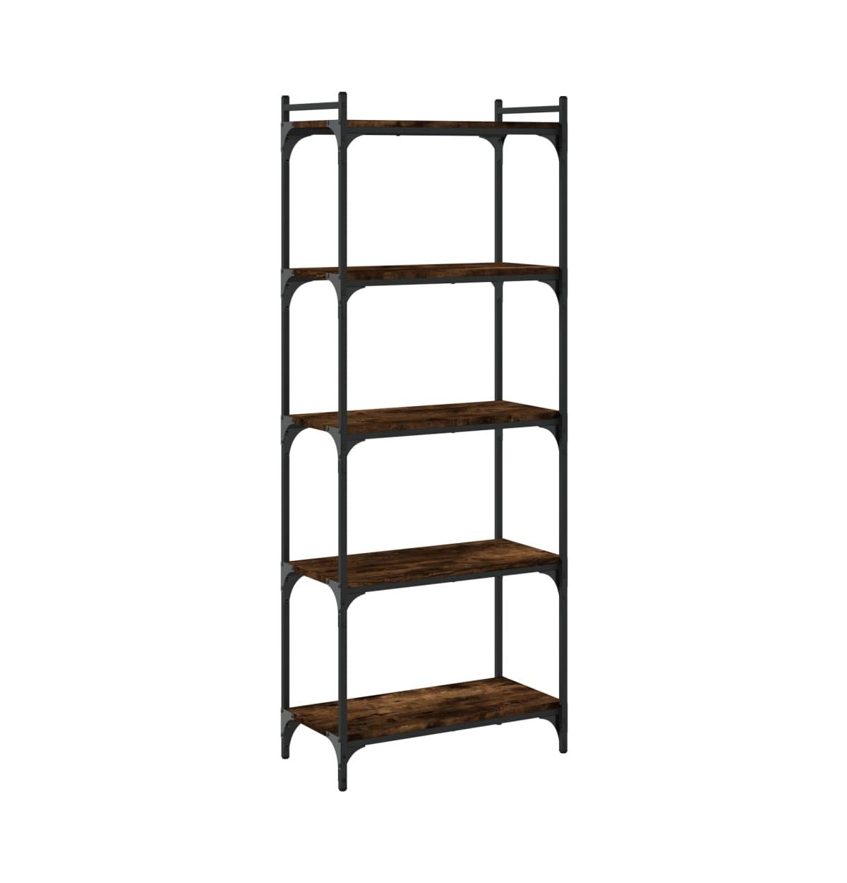 Click here for Bookcase 5-Tier Smoked Oak 23.6x11.8x60.6 Engineer... prices