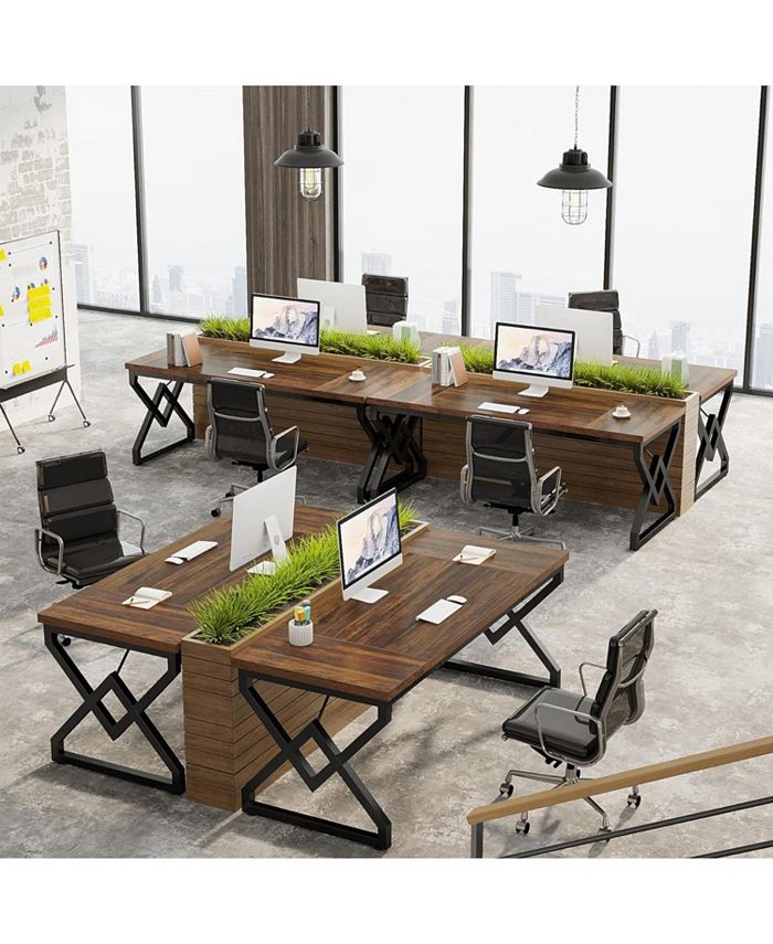 Tribesigns 63 Inch Executive Desk, Large Office Computer Desk with ...