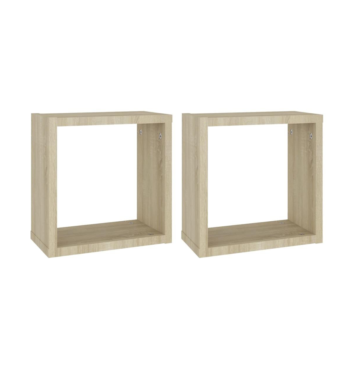 Click here for vidaXL Wall Cube Shelves 2 pcs Sonoma Oak 11.8x5.9... prices