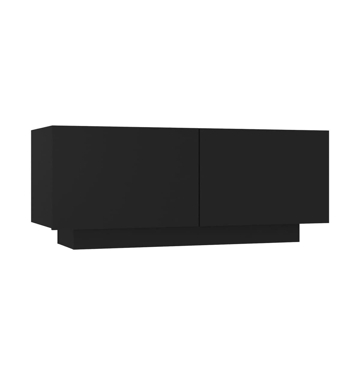 Click here for vidaXL Bedside Cabinet Black 39.4x13.8x15.7 Engine... prices