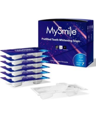 MySmile Prefilled Teeth Whitening Trays Kit, 12% Hydrogen Peroxide, Non ...