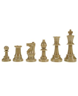 WE Games Color Bright Plastic Staunton Tournament Chess Pieces with 3. ...