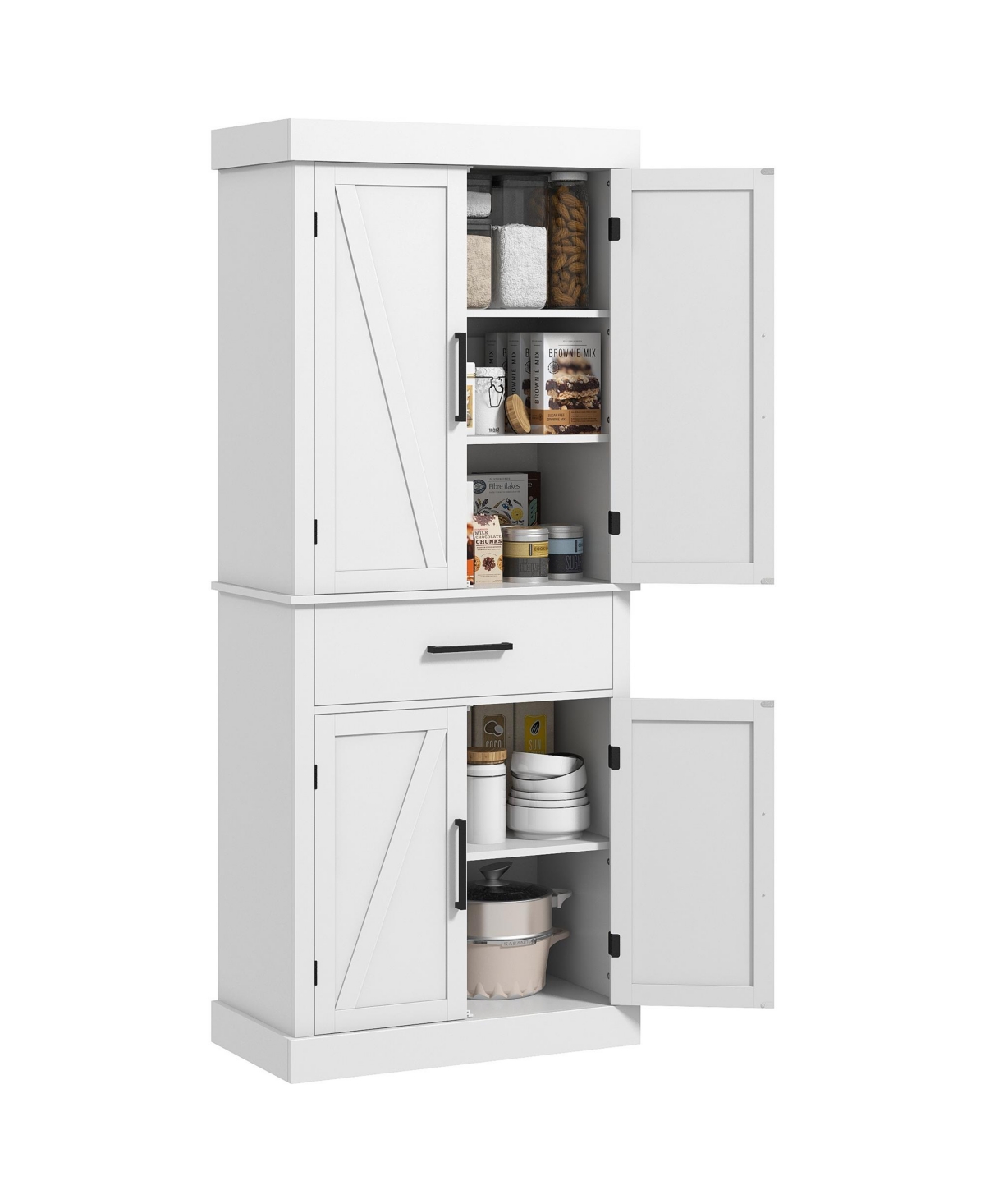 Click here for Homcom 72 Tall Kitchen Pantry Storage Cabinet with... prices