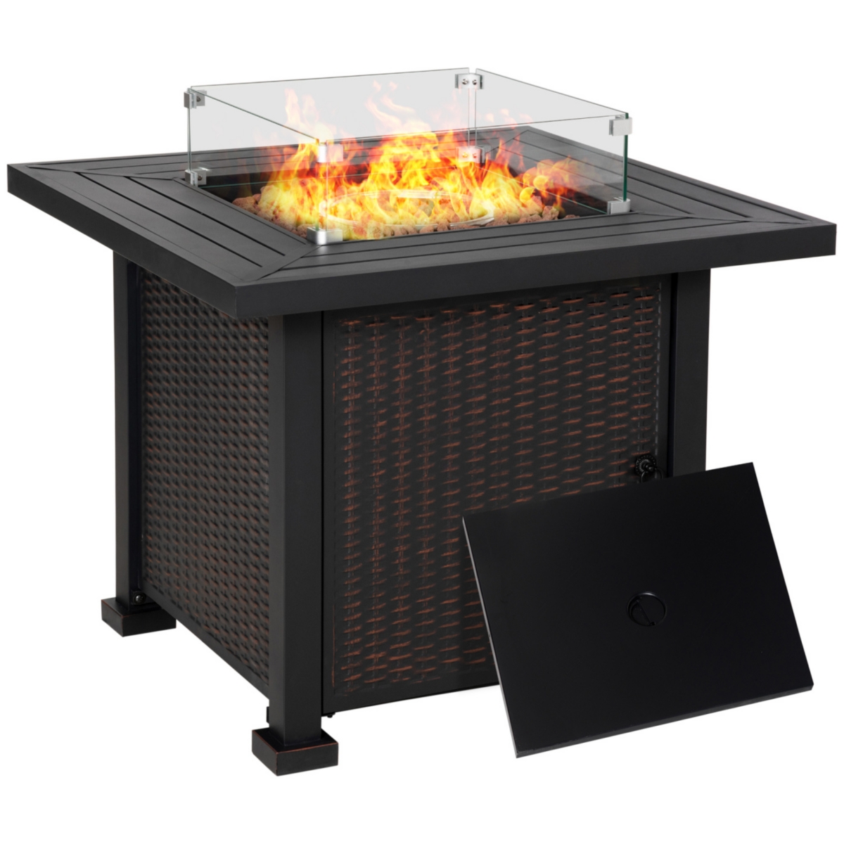 Click here for 34" Black Outdoor Propane Fire Pit  50k Btu... prices