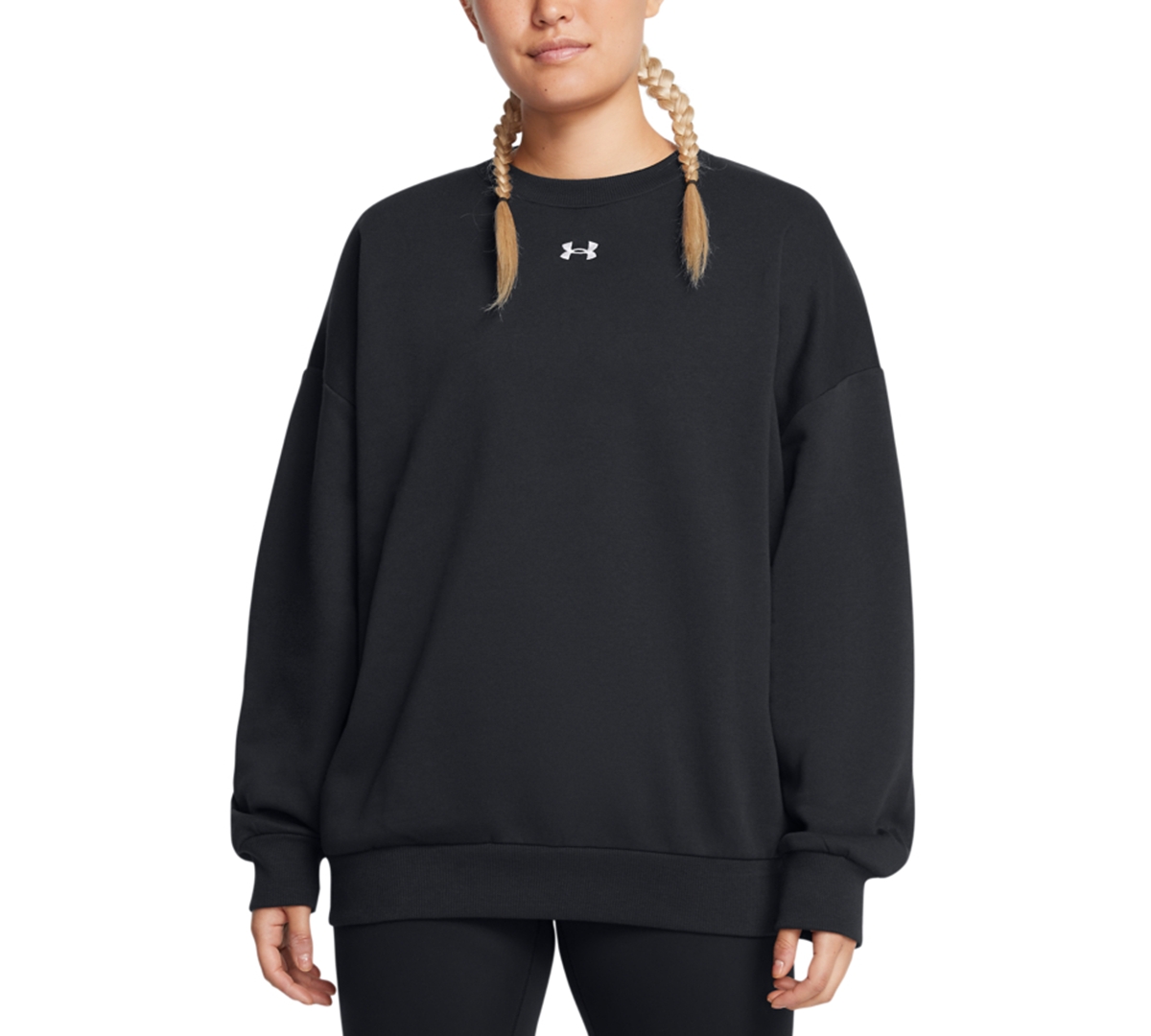 Click here for Under Armour Womens Rival Oversized Sweatshirt - B... prices