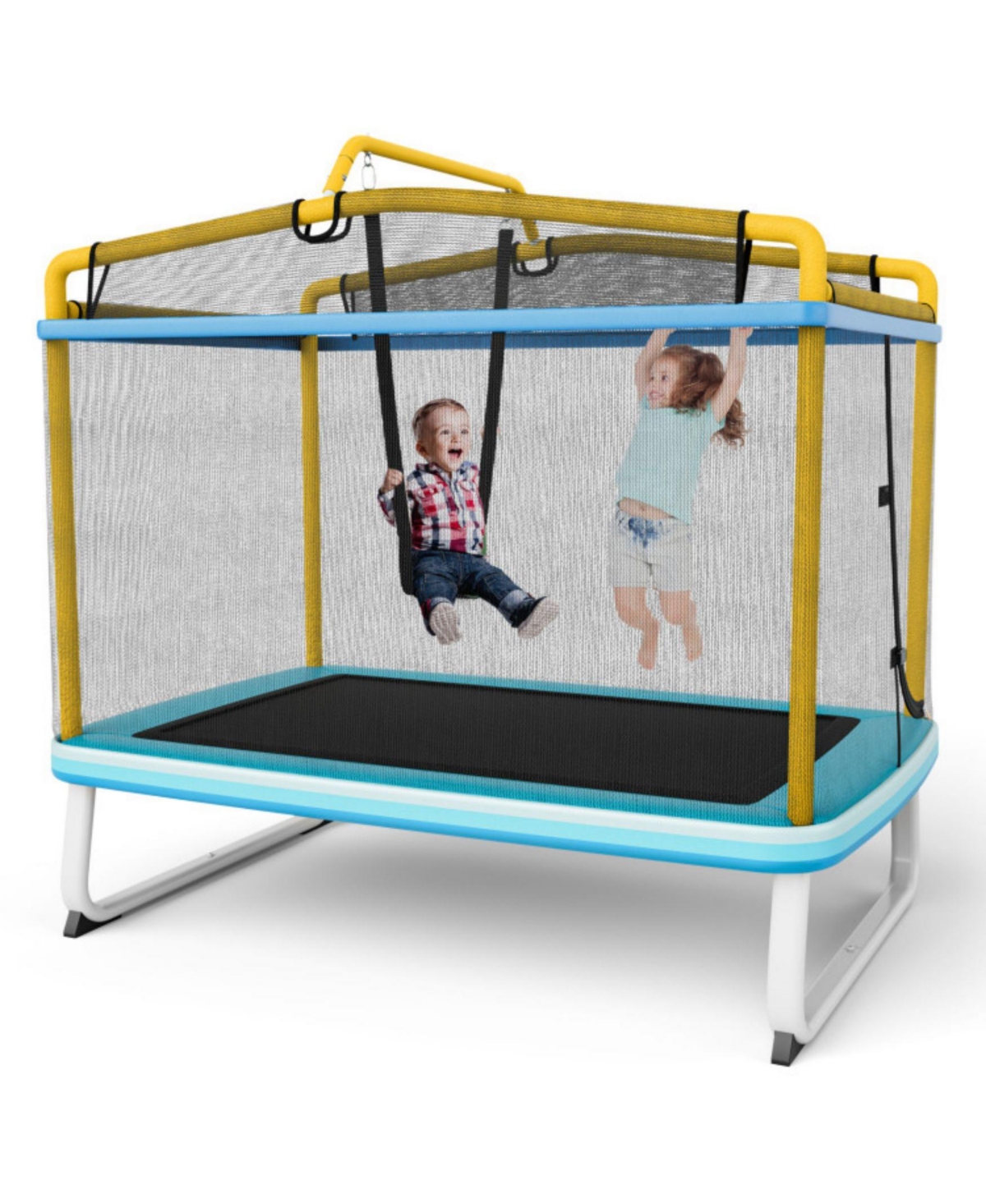 Click here for Sugift 6 Feet Rectangle Trampoline with Swing Hori... prices
