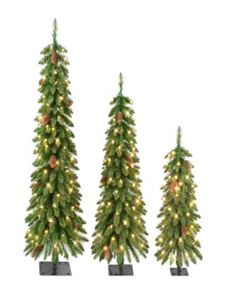 Puleo Set of 3 Trees. 3ft, 4ft and 5 ft. - Macy's