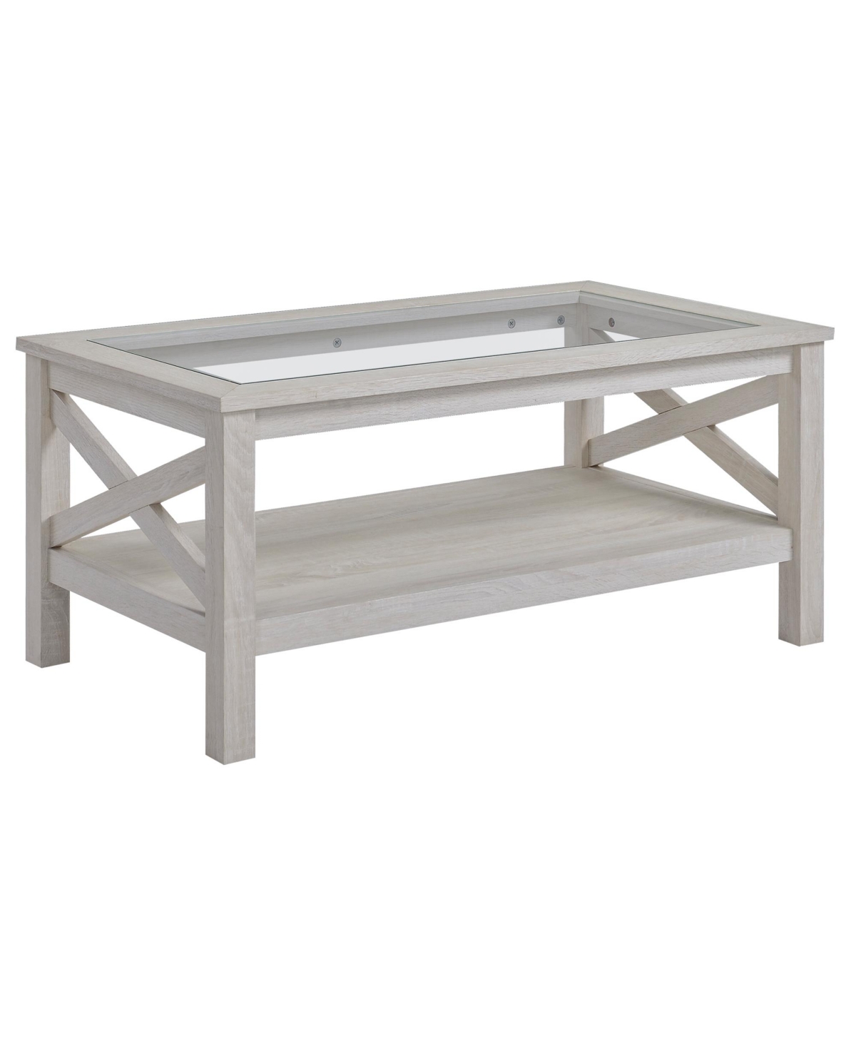 Click here for Homcom Table with Wood Frame for Living Room  - Wh... prices
