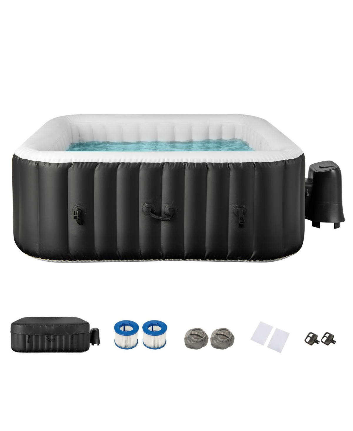 Click here for Rectangular Blowup Pool Hottub with 130 Air Jets f... prices