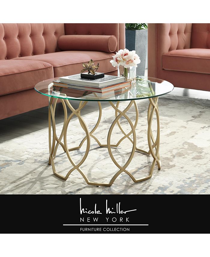Nicole Miller Catalina Round Coffee Table - Macy's