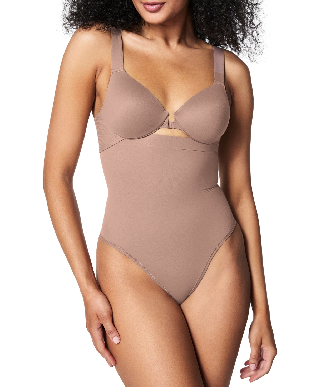 Click here for Spanx Womens Seamless High-Waisted Shaping Thong -... prices