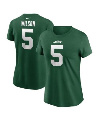 Nike Women's Garrett Wilson Legacy Green New York Jets Name Number T ...