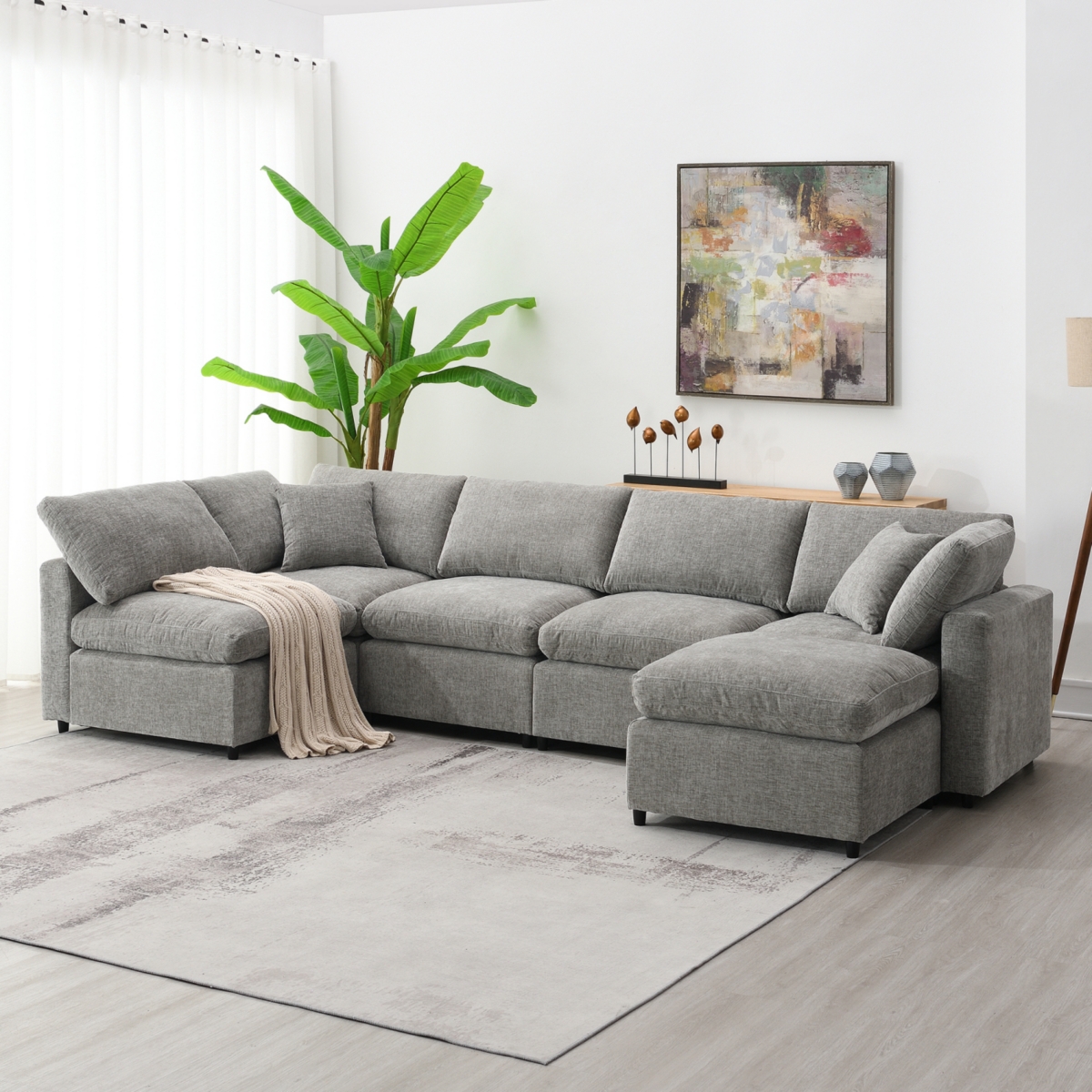 Click here for Streamdale Furniture Modern Modular 6-Seat Cloud S... prices