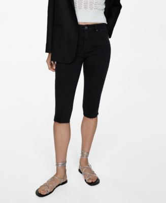 Mango Women's Capri Slim-Fit Jeans - Macy's