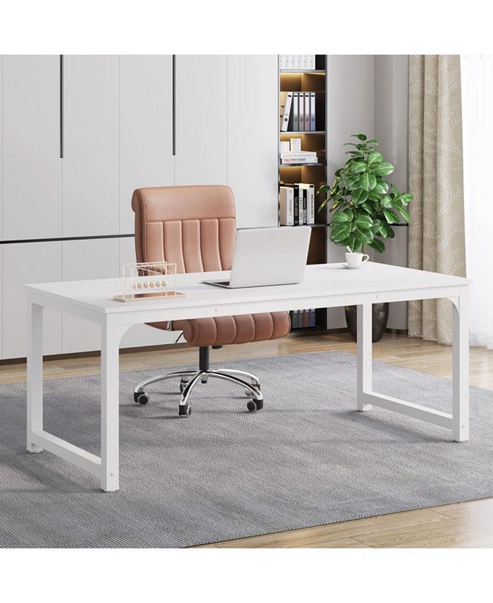 Tribesigns Modern Computer Desk, 63 x 31.5 inch Large Executive Office ...