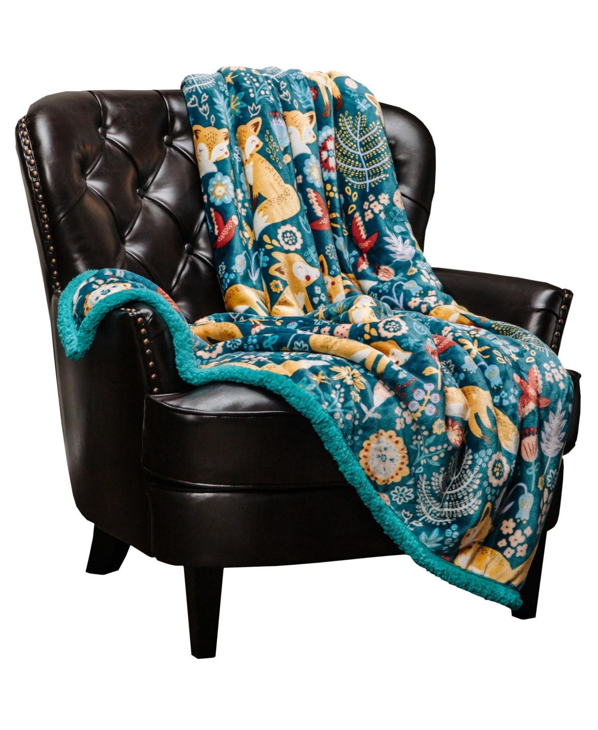 Click here for Chanasya Premium Gold Fox Print Fleece Throw Blank... prices
