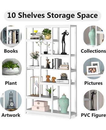 Tribesigns 79 Inch Extra Tall Bookshelf, 7-Tier Classic Bookcase ...