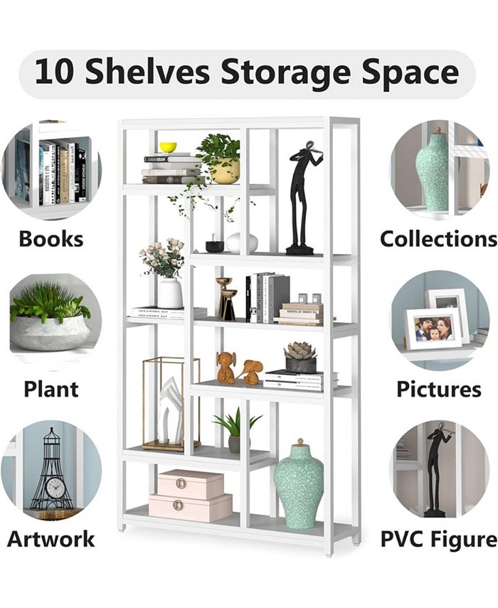 Tribesigns 79 Inch Extra Tall Bookshelf, 7-Tier Classic Bookcase ...