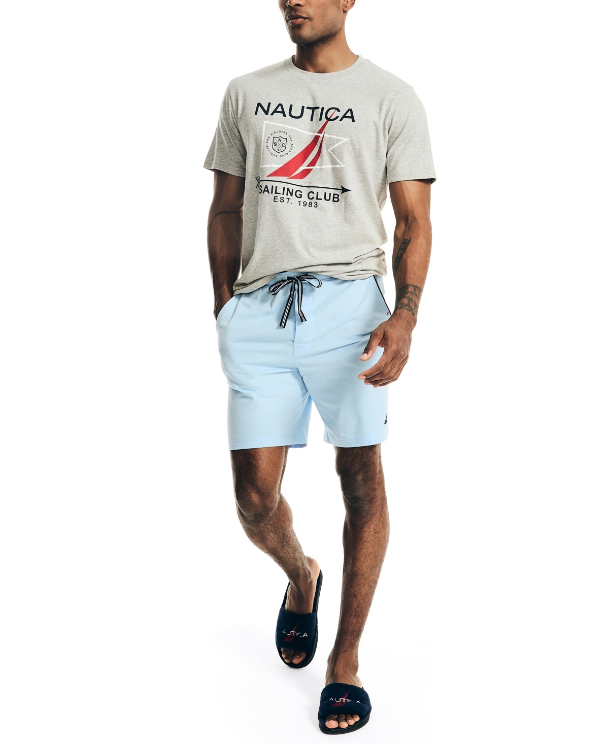 Click here for Nautica Knit Pajama Shorts - Noon Blue prices