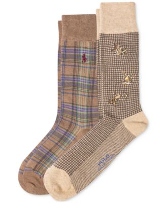 Polo Ralph Lauren Men's 2-Pk. Embroidered Duck Slack Socks - Macy's