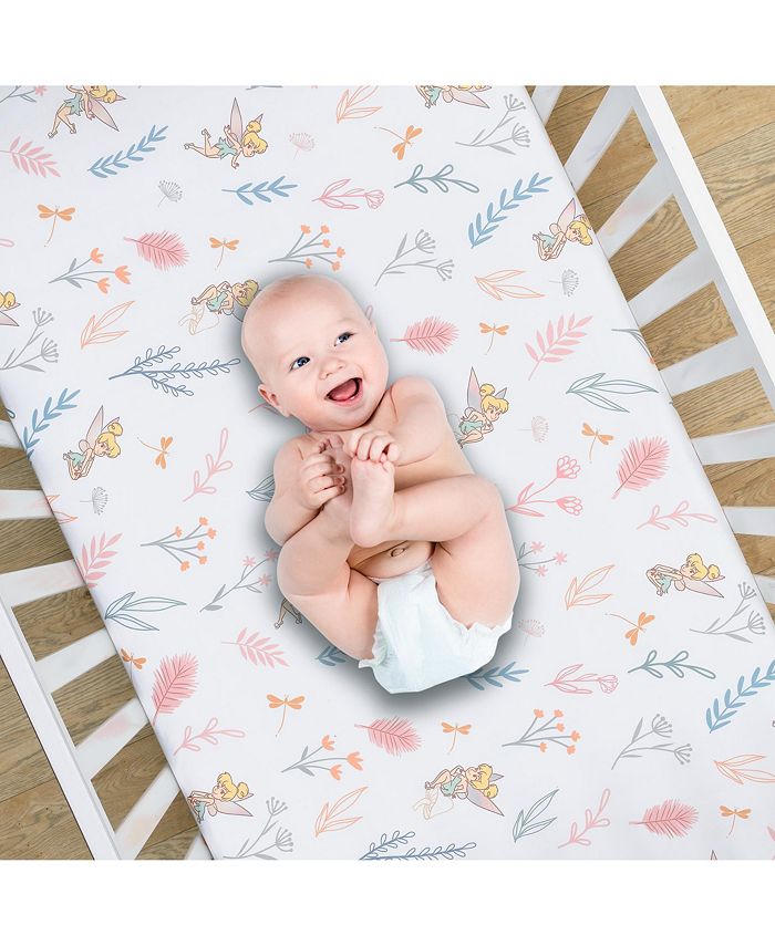 Bedtime Originals Disney Baby Tinker Bell 3-Piece Pink Fairy Baby Crib ...