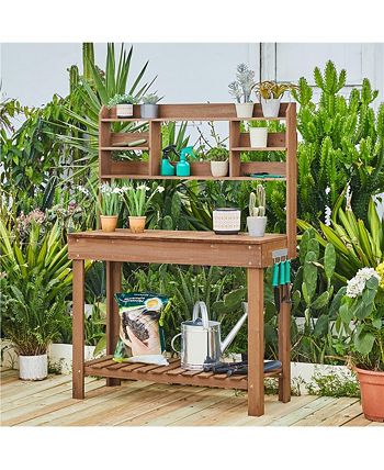 Yaheetech Potting Bench Table Germination Table for Garden - Macy's