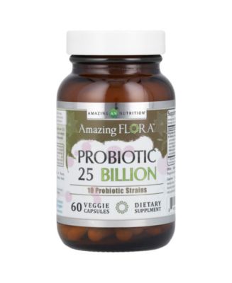Amazing Nutrition Amazing Flora Probiotic 25 Billion - 60 Veggie ...