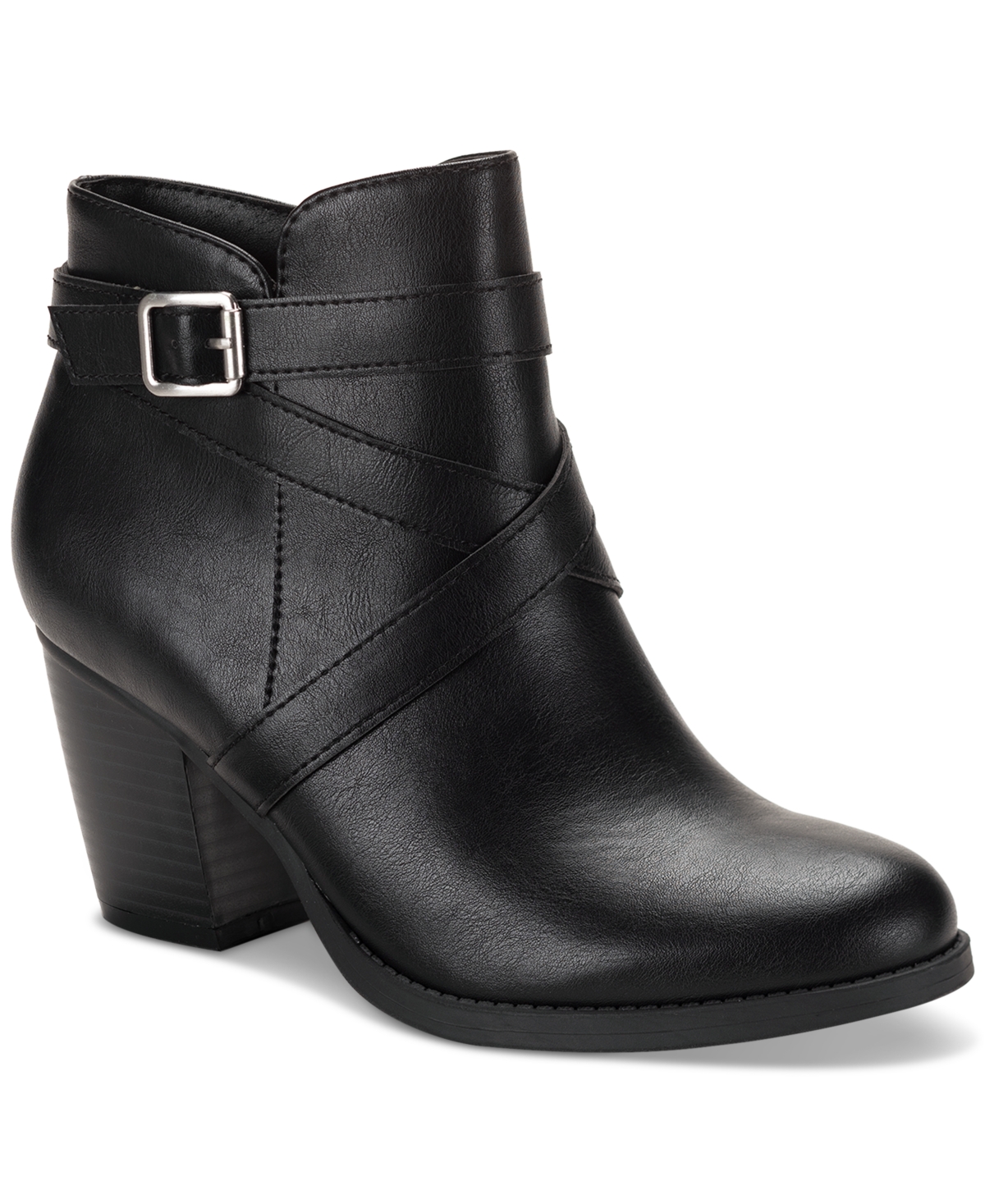 Click here for Style & Co Womens Zetaa Strappy Belt-Heel Booties... prices