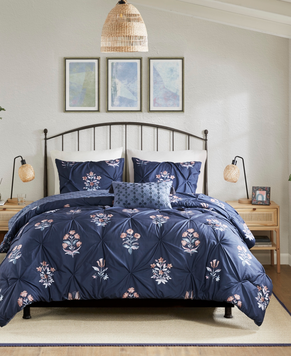 Click here for Madison Park Marfa Pintuck 4-Pc. Comforter Set  Fu... prices