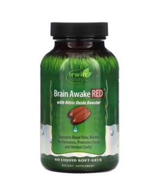 Irwin Naturals Brain Awake Red - 60 Liquid Soft-Gels - Macy's