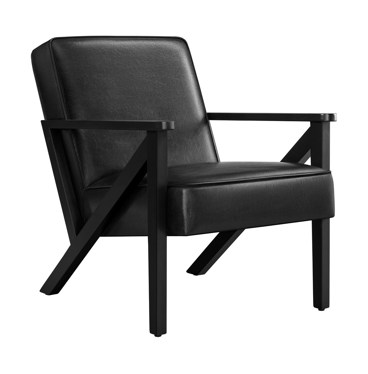 Click here for Yaheetech Faux Leather Armchair with Z-shaped Wood... prices