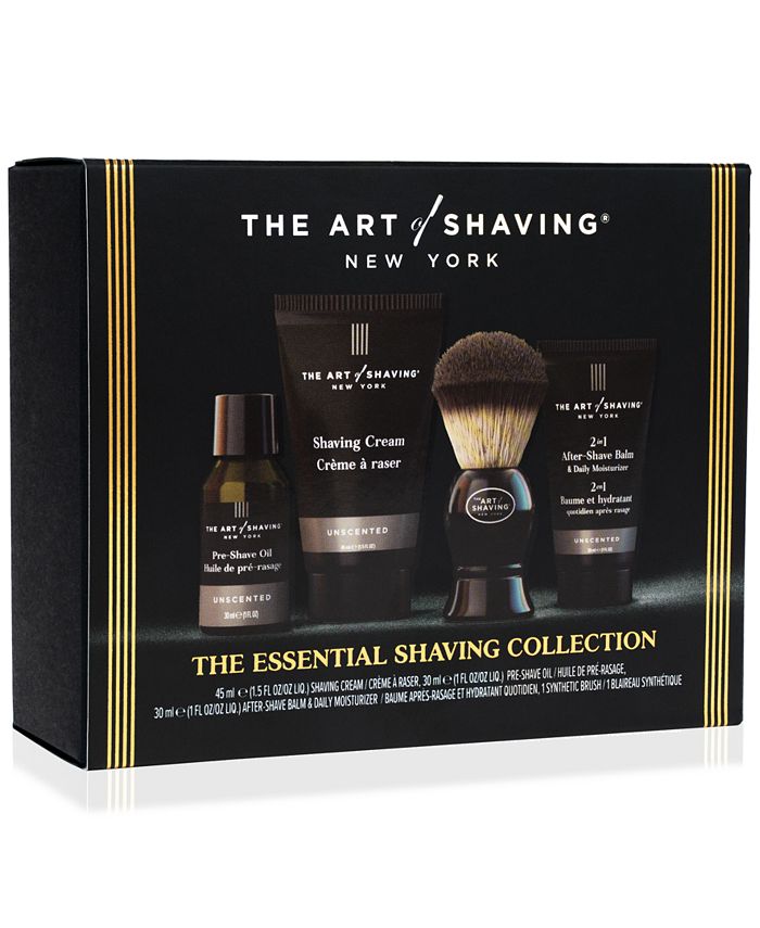 Art of Shaving The 4-Pc. Essential Shaving Set - Unscented - Macy's