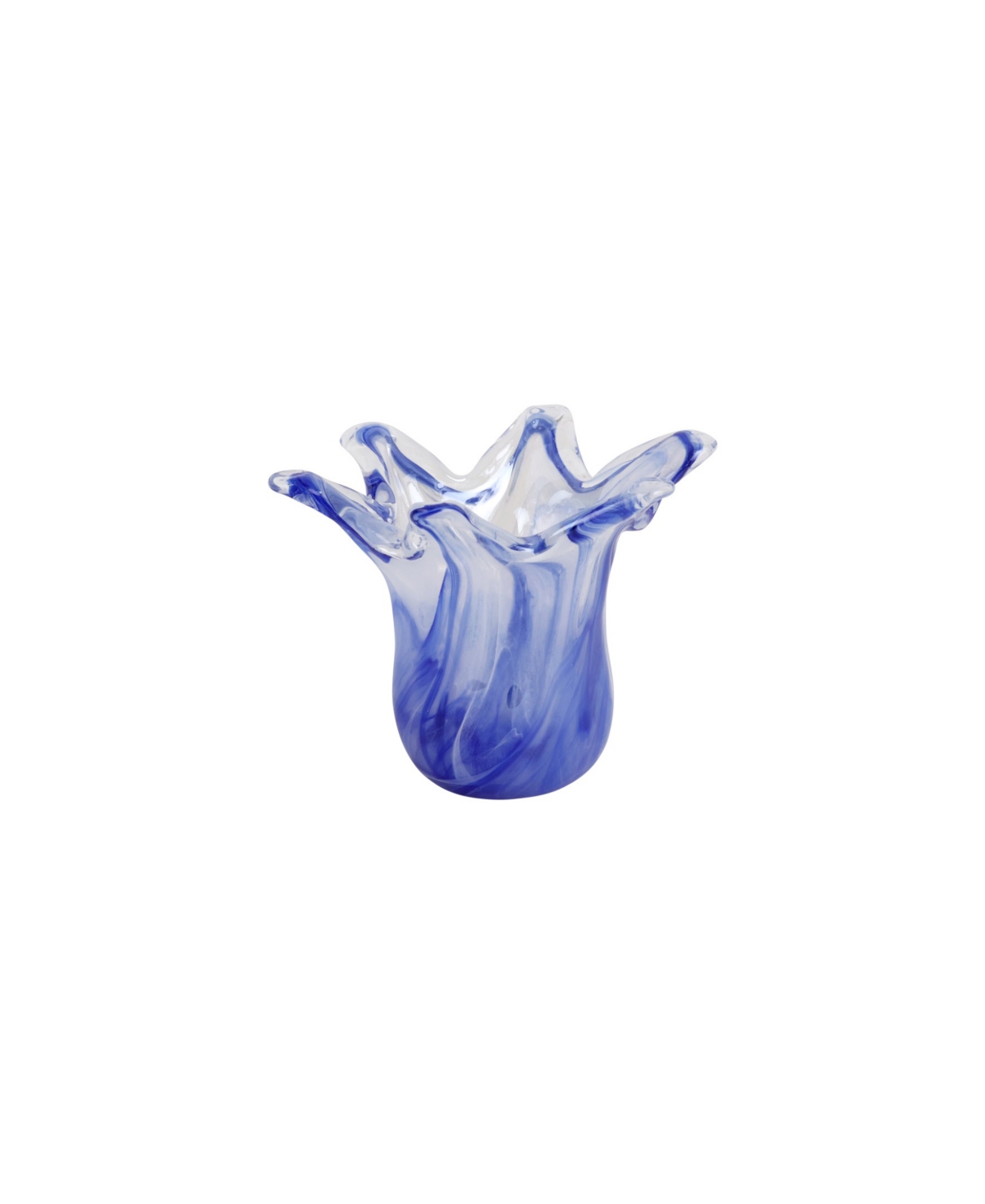 Click here for Vietri Onda Glass Petite Vase - Blue prices