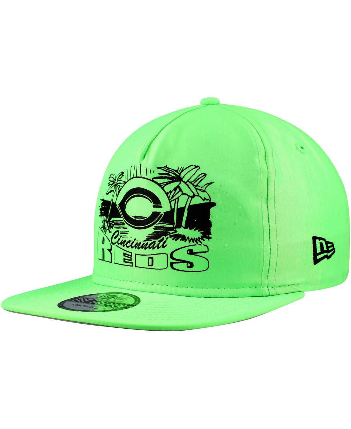 Click here for New Era Mens Green Cincinnati Reds Neon Golfer Sna... prices