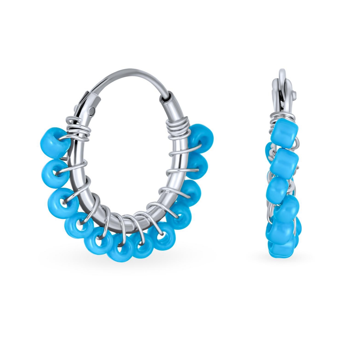 Click here for Bling Jewelry Petite Boho Bohemian Blue Gemstone S... prices