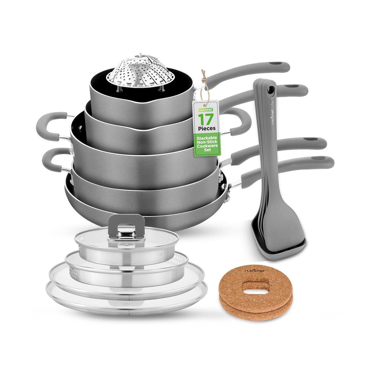 Click here for NutriChef Kitchenware 17 Piece Non-Stick Cookware... prices