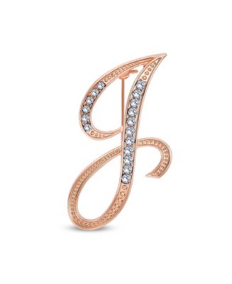 Bling Jewelry Large Statement ABC Pave Crystal Letters Alphabet Initial ...