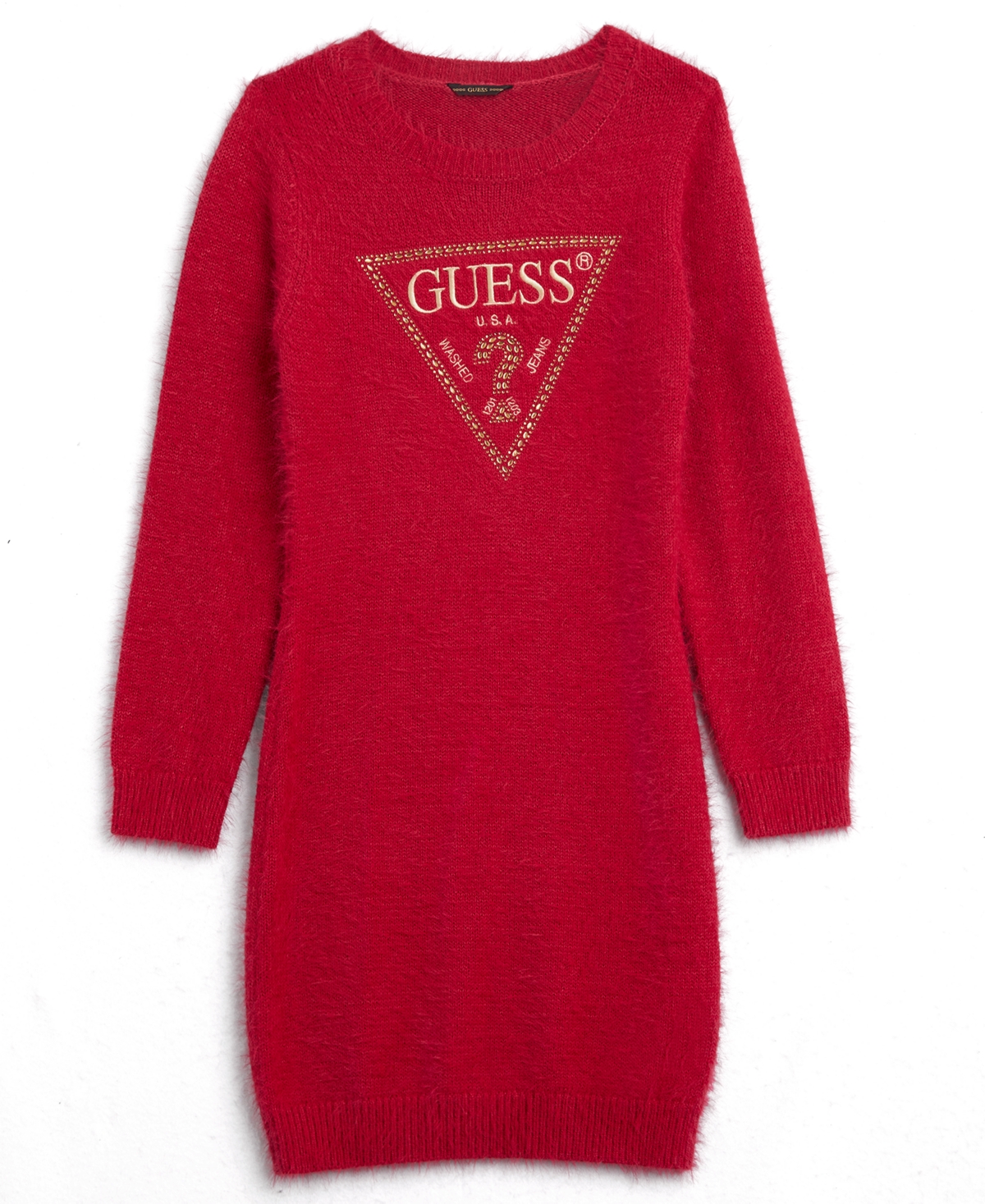 Click here for Guess Girls 7-16 Long Sleeve Sweater with Rhinesto... prices
