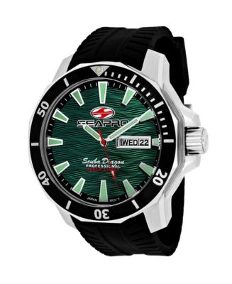 Seapro Men's Scuba Dragon Diver Limited Edition 1000 Meters Green Dial ...