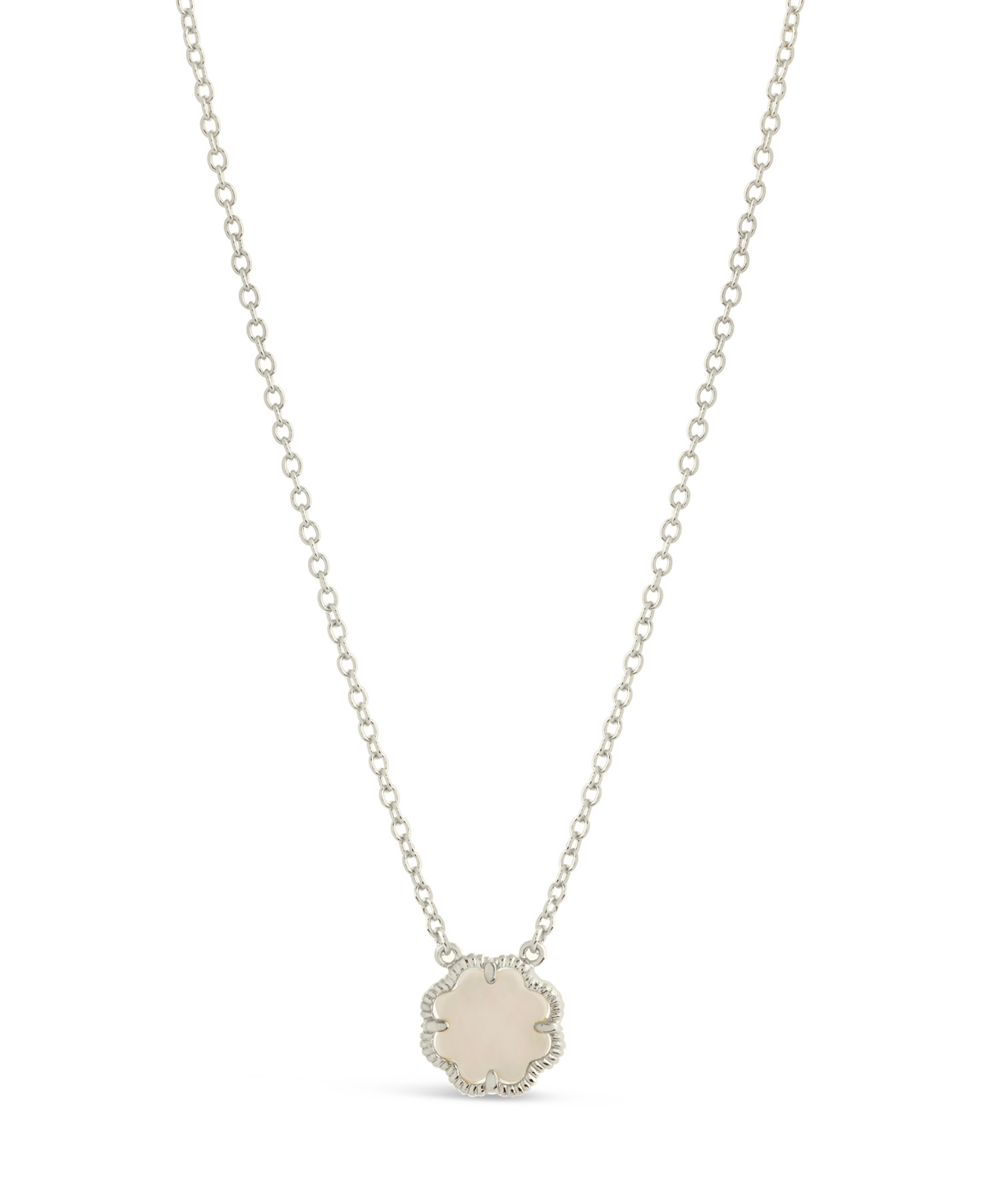 Click here for Sterling Forever Rose Petal Pendant Necklace - Sil... prices