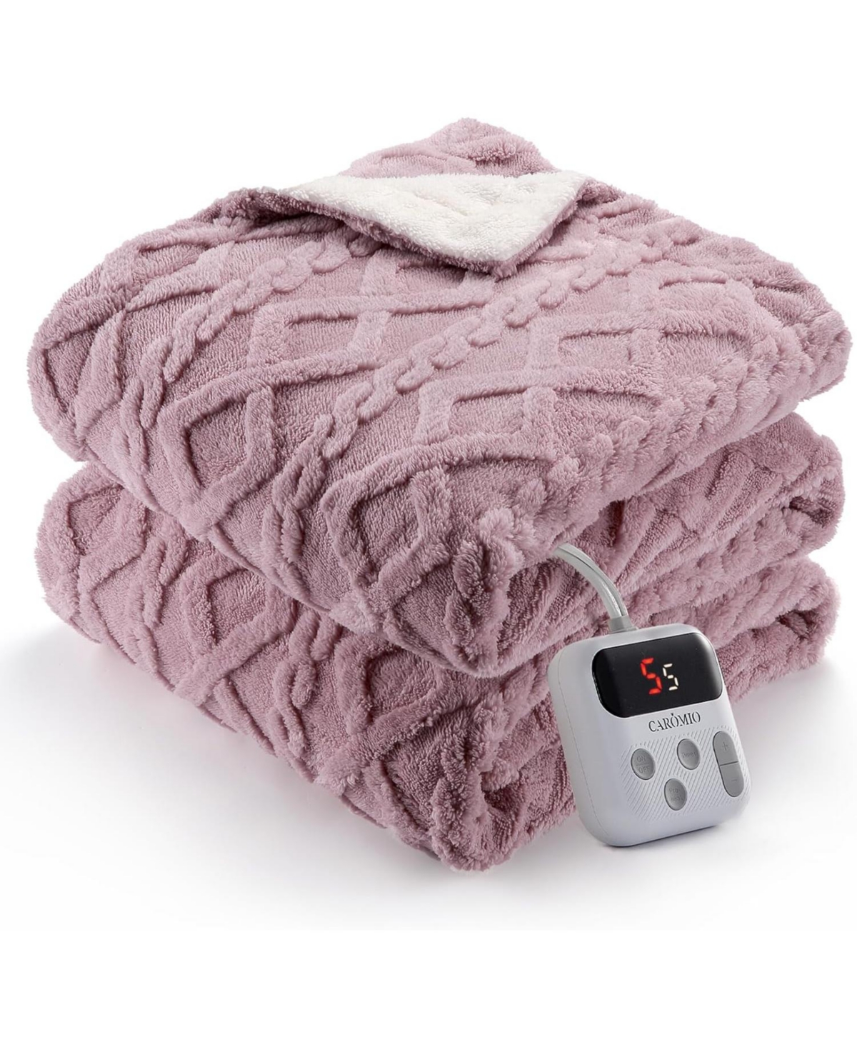 Click here for Caromio Full Size Tufted Sherpa Electric Heated Th... prices