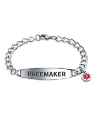 Bling Jewelry Pacemaker Medical Identification ID Bracelet Miami Cuban ...
