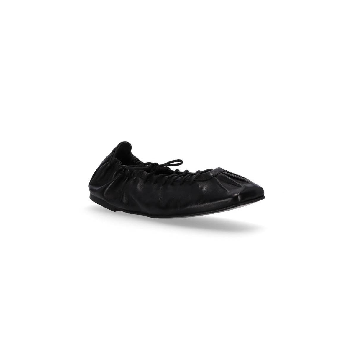 Click here for Alohas Womens Aureline Leather Ballet Flats - Blac... prices