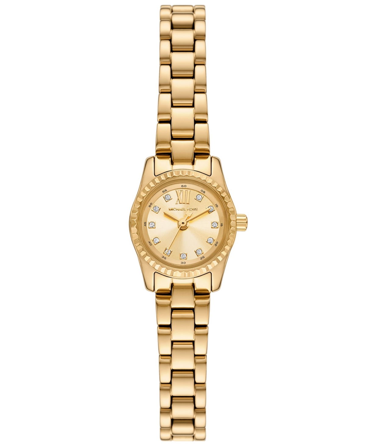 Click here for Michael Kors Womens Lexington Three-Hand Gold-Tone... prices