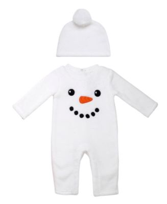 Baby Starters Baby Boys 2-Piece Snowman Coverall with Hat Set - Macy's
