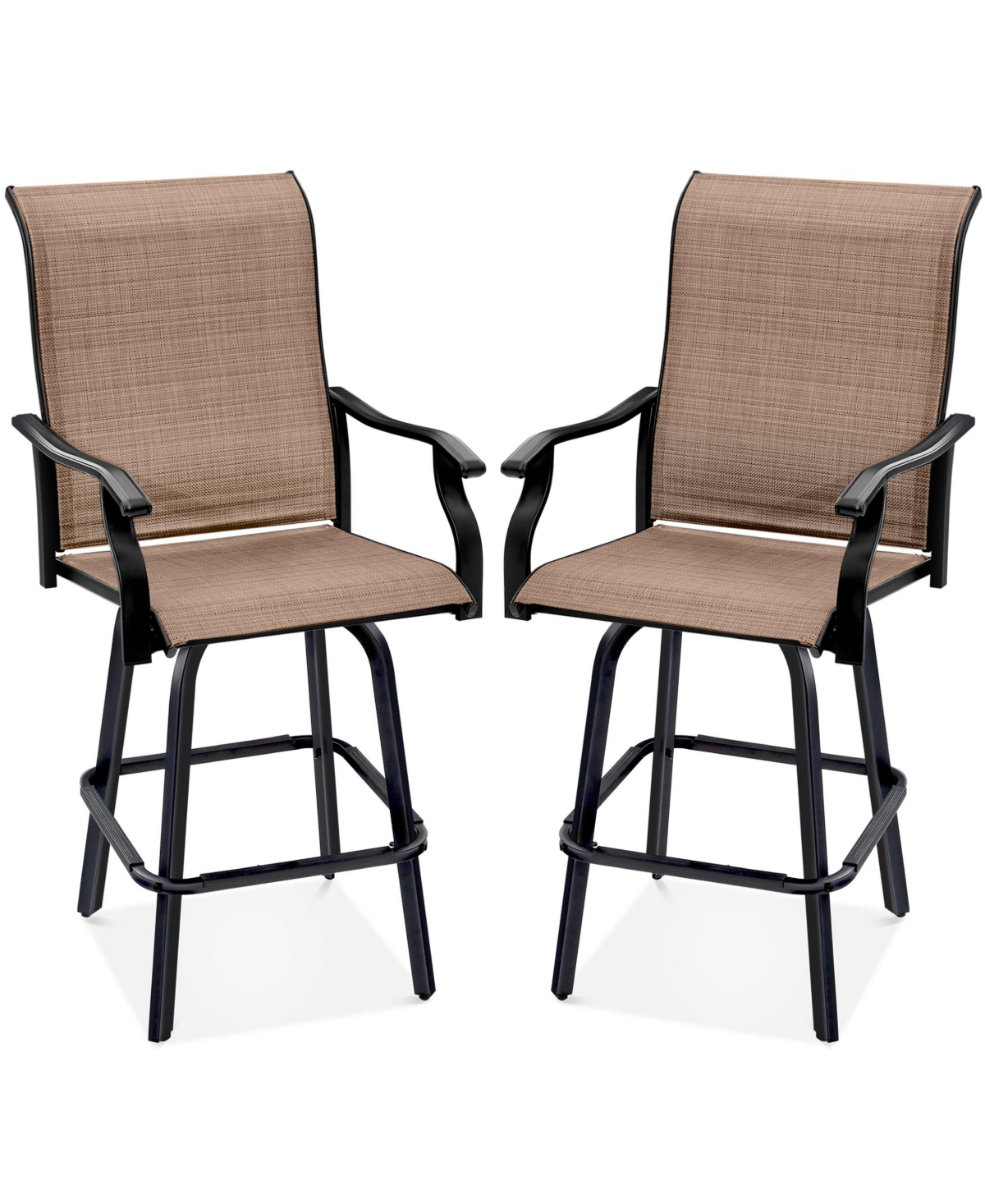 Click here for Best Choice Products Set of 2 Outdoor Swivel Bar S... prices