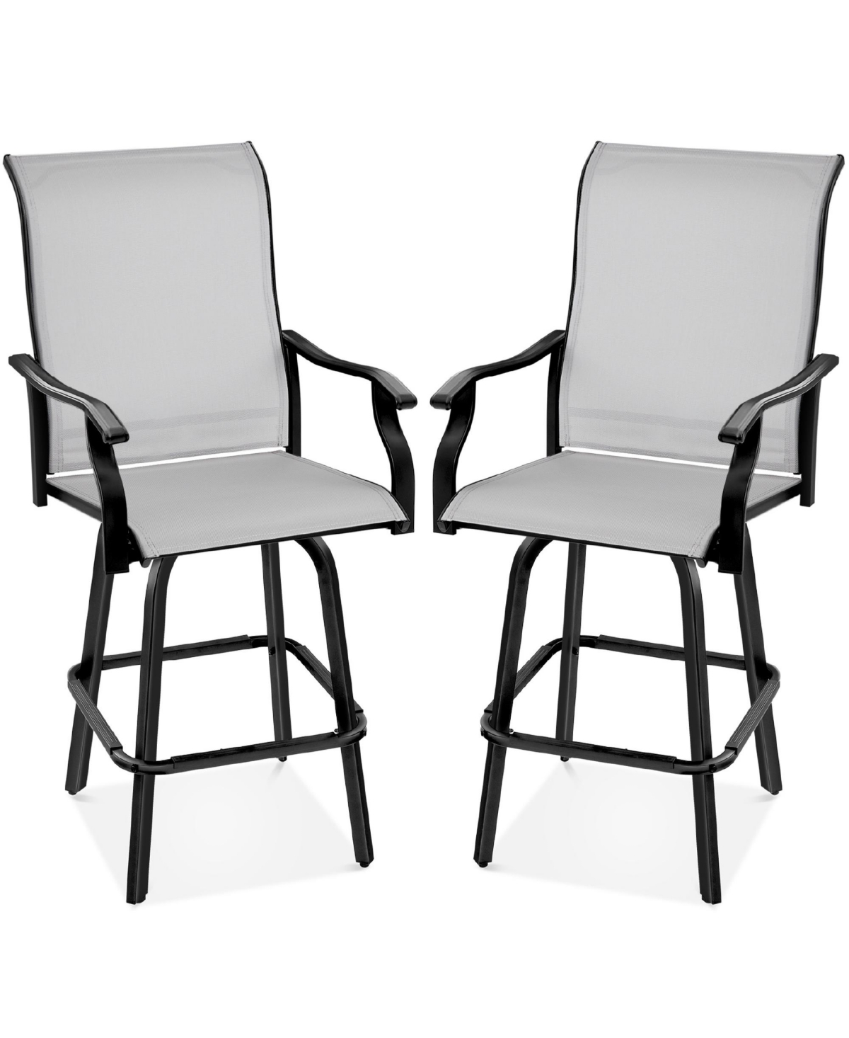 Click here for Best Choice Products Set of 2 Outdoor Swivel Bar S... prices