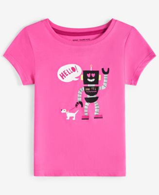 Epic Threads Toddler Girls Robot Graphic T-Shirt, Created for Macy's ...